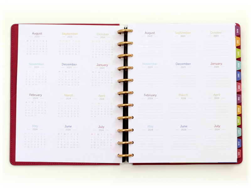2025-26 Academic Calendar Planner Pages: Letter Discbound – Time & ToDo ...